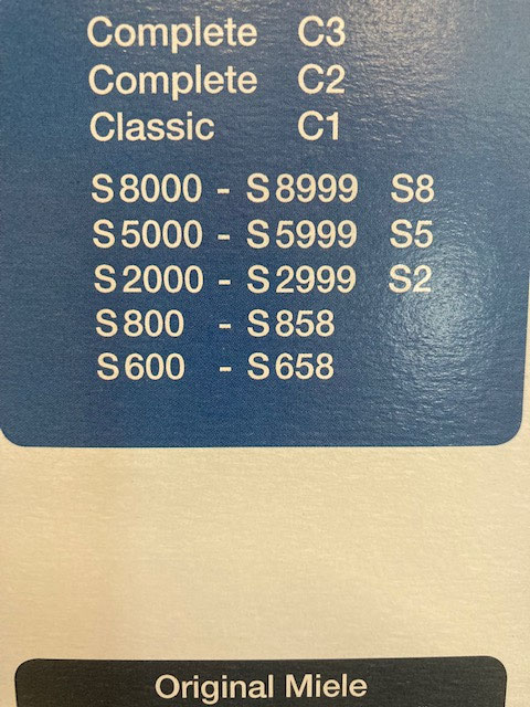 Sac aspirateur Miele MI129-MW - Pro Electro Pieces électroménager