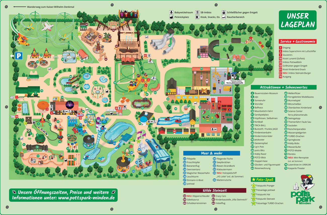 Park Plan - potts park - PARKWELT.INFO Dein Freizeit- & Infomagazin