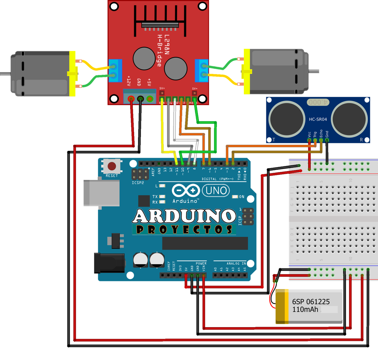 CARRO EVASOR DE OBSTÁCULOS - Página web de arduinoproyectos1