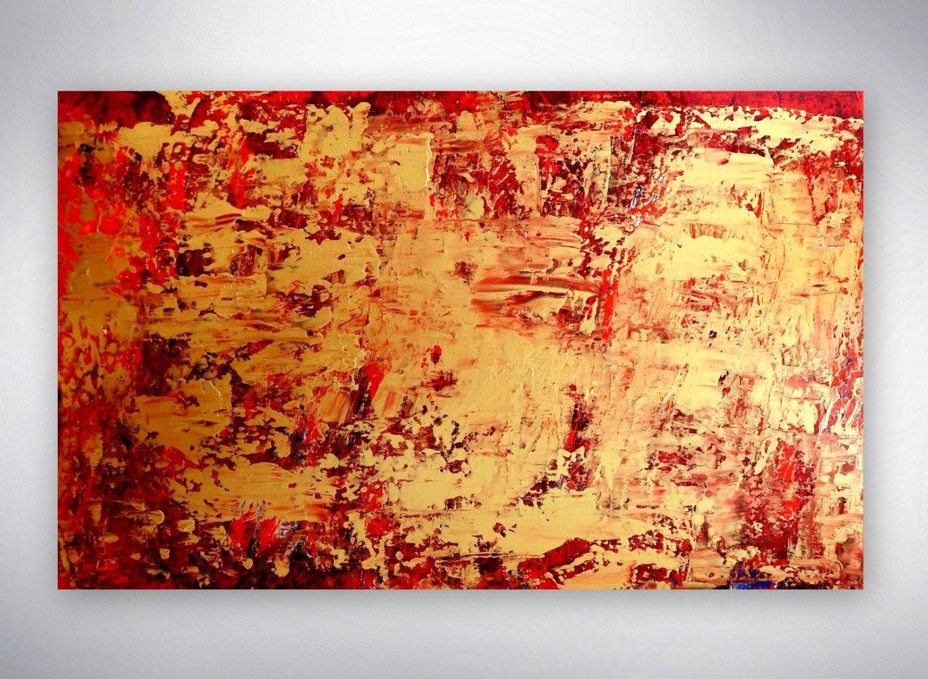 Rot Gold - GALERIE ABSTRAKT - Originalkunst