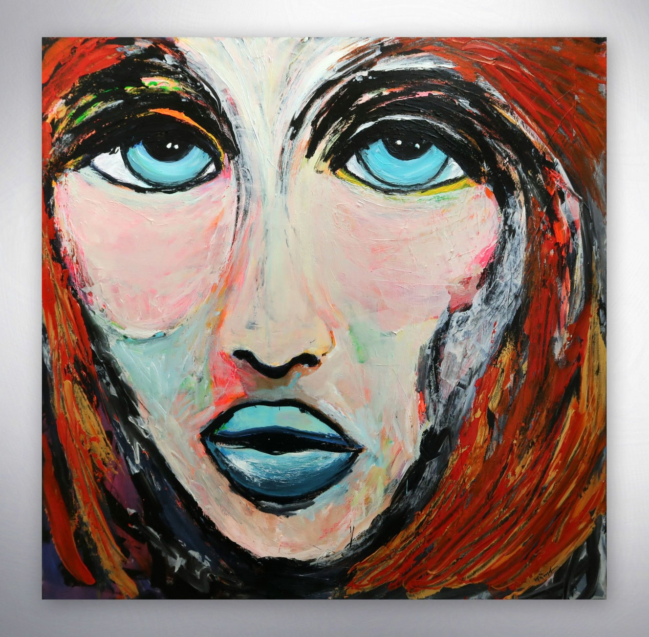 Lady in Red - GALERIE ABSTRAKT - Originalkunst