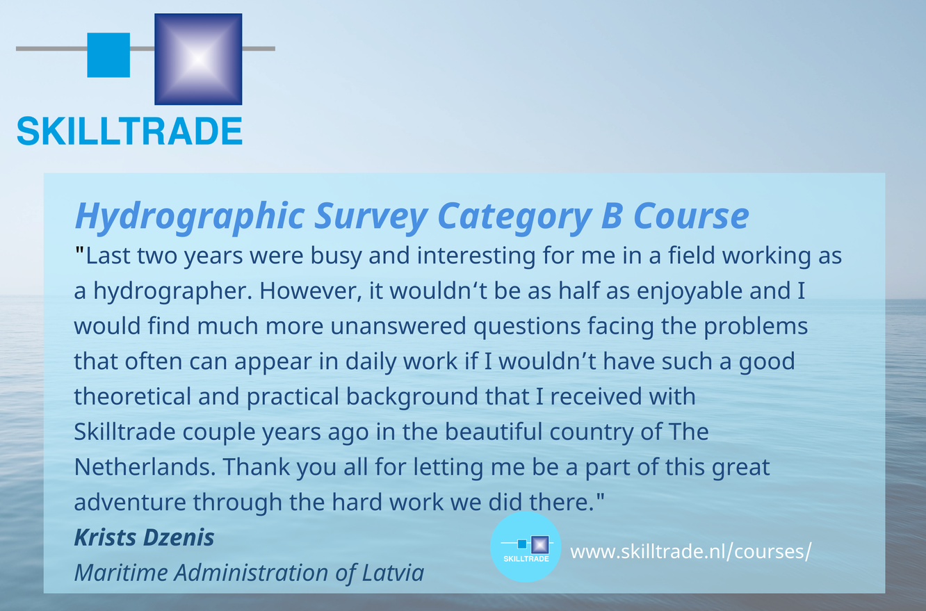 A student's experience - Skilltrade Hydrographic Training