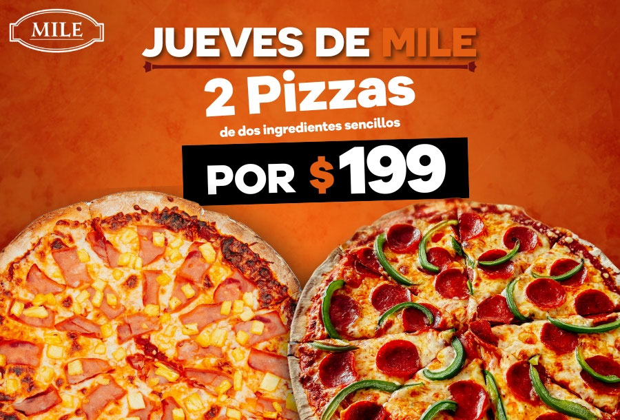 Mile Pizzas A La Leña | Servicio a Domicilio - Página web de milepizza