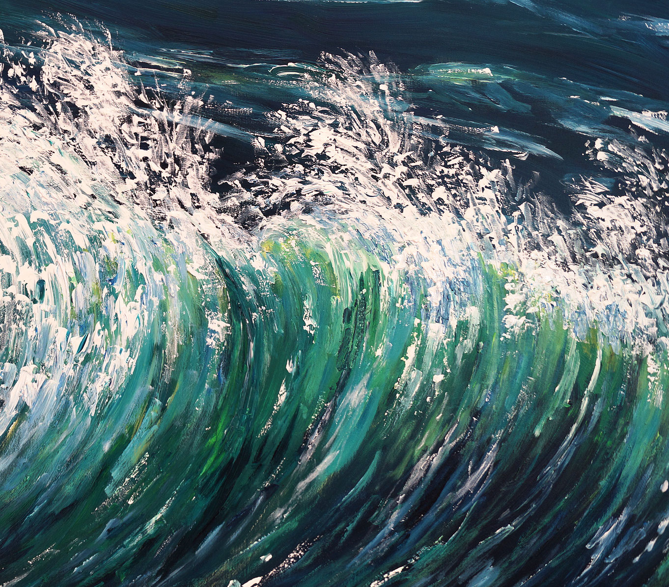 Wave artwork - large abstract painting art for sale