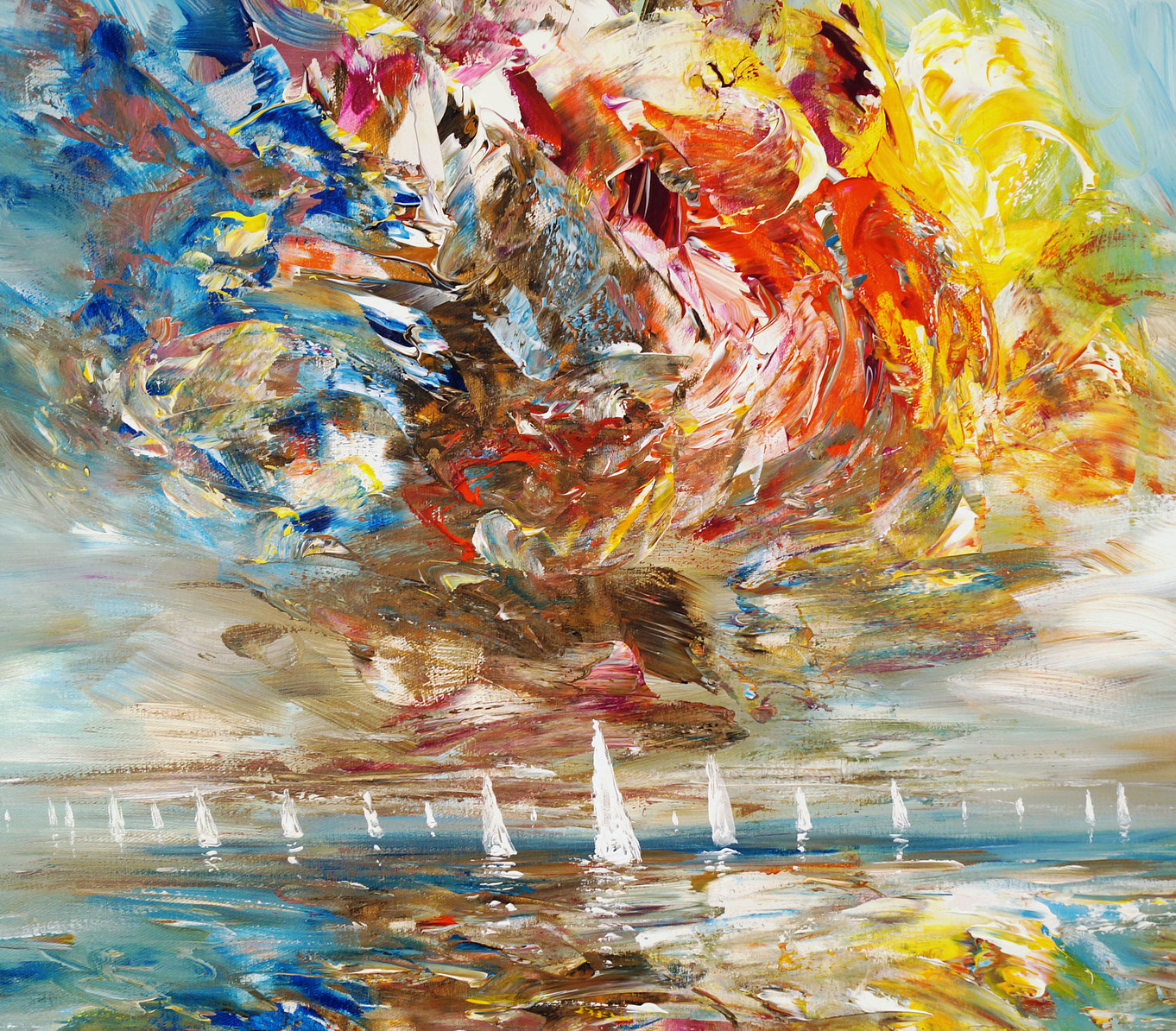maritime artwork - large abstract painting art for sale