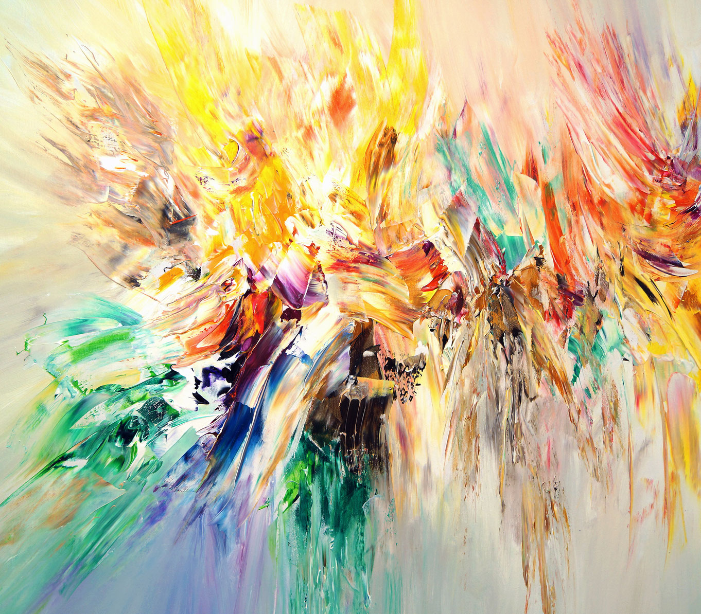 Expressionist painting - large abstract painting art for sale