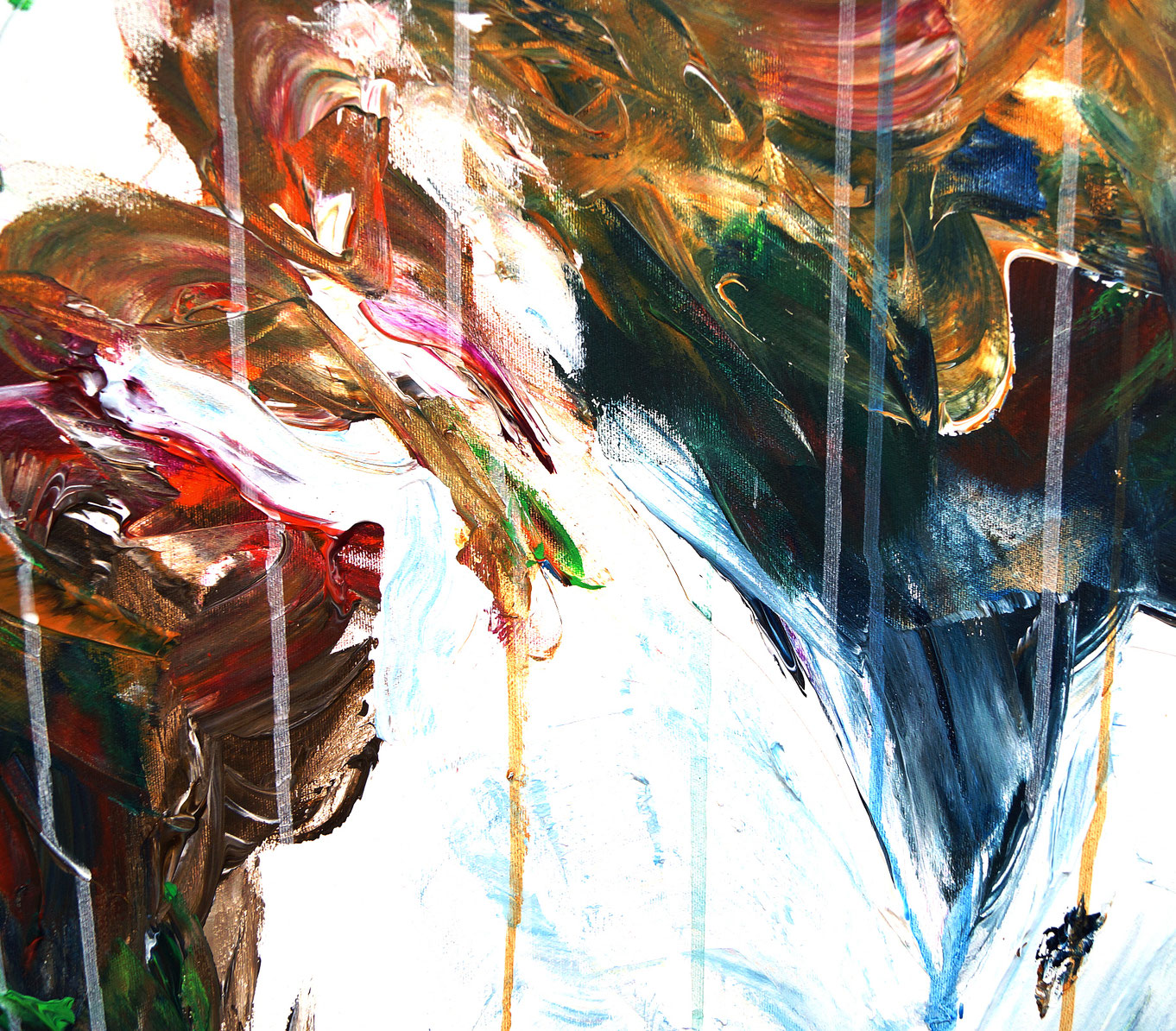 World Map artwork - large abstract painting art for sale