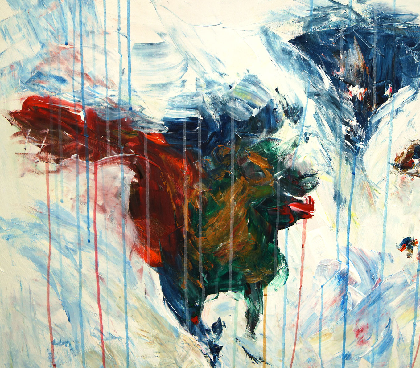 World Map artwork - large abstract painting art for sale
