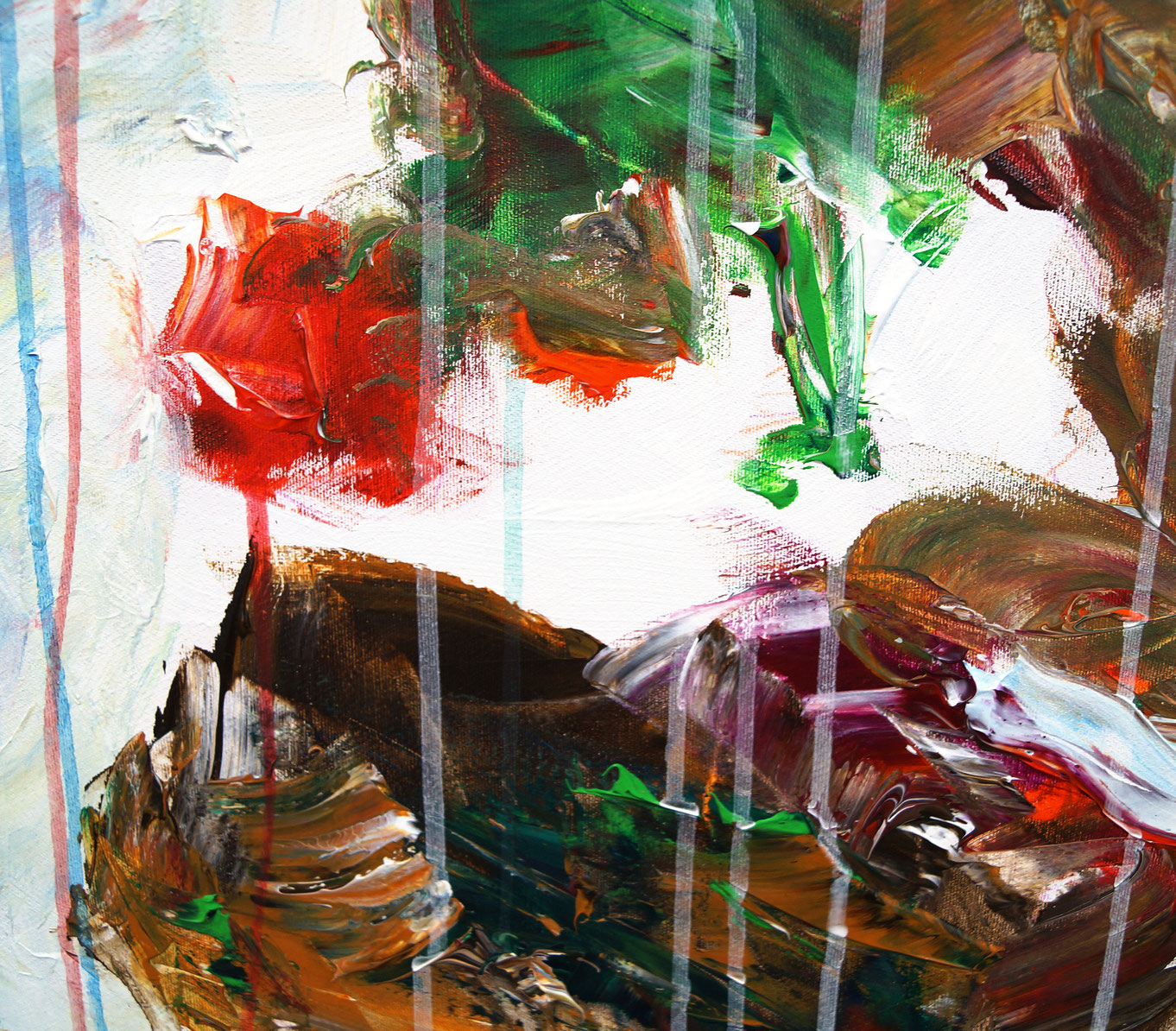 World Map artwork - large abstract painting art for sale