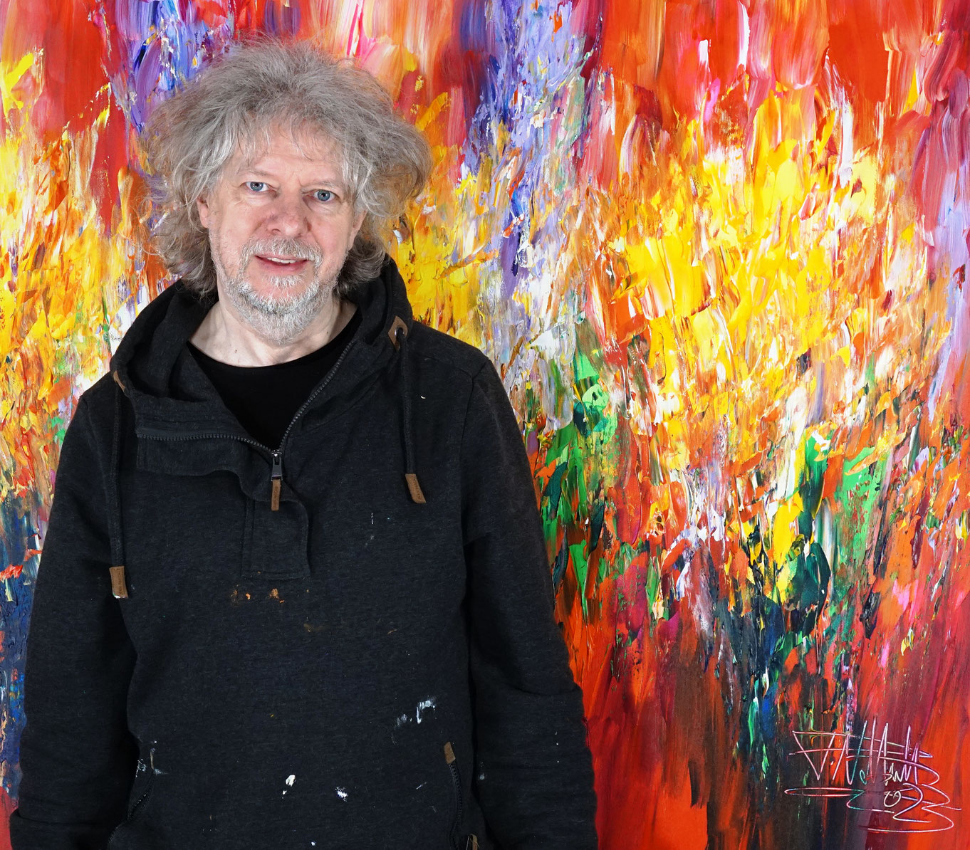 Vibrant abstract - large abstract painting art for sale