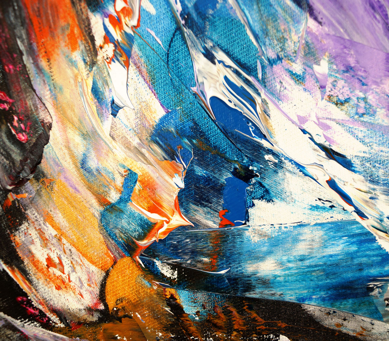 portrait format artwork - large abstract painting art for sale