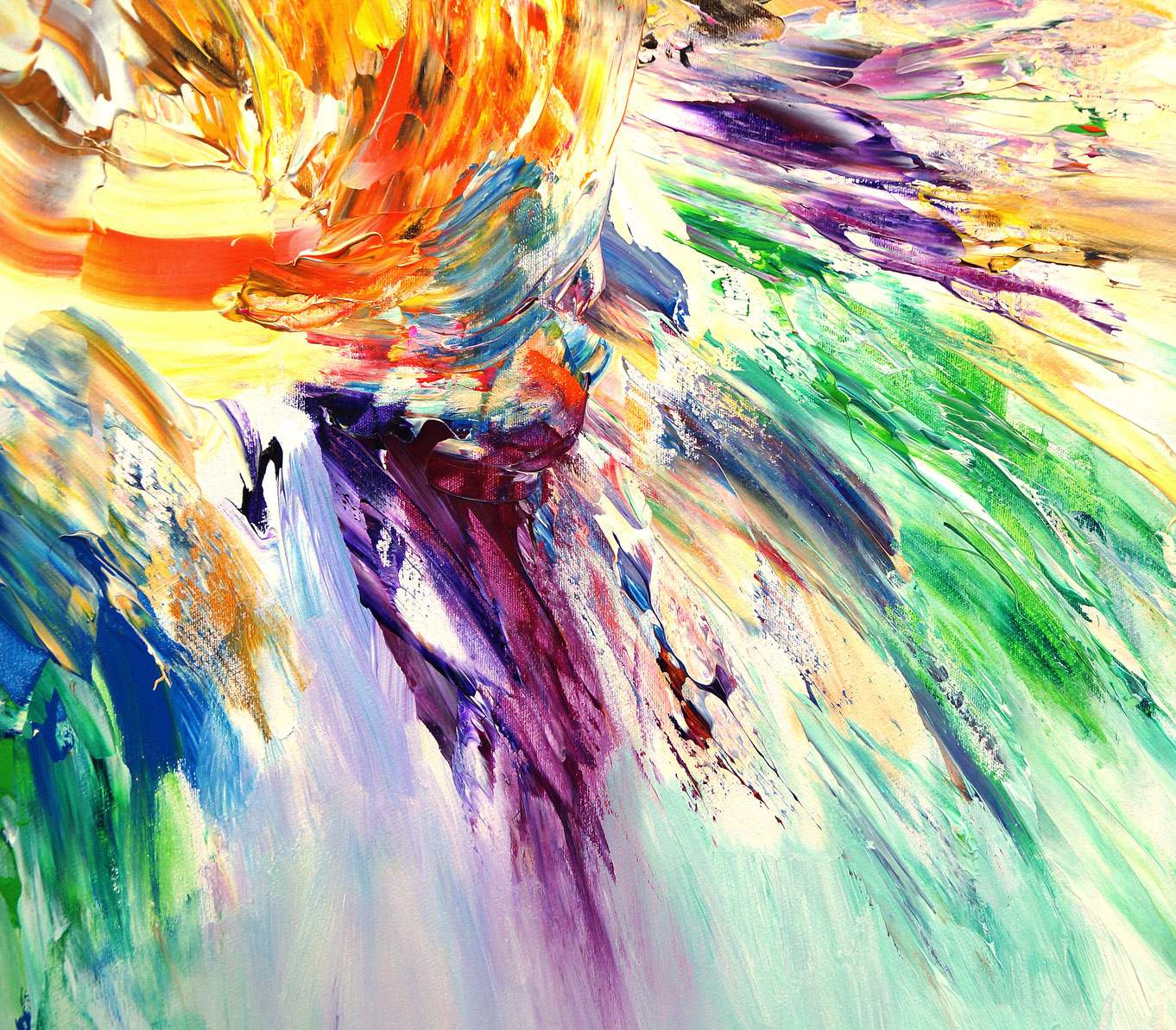 Expressionist painting - large abstract painting art for sale