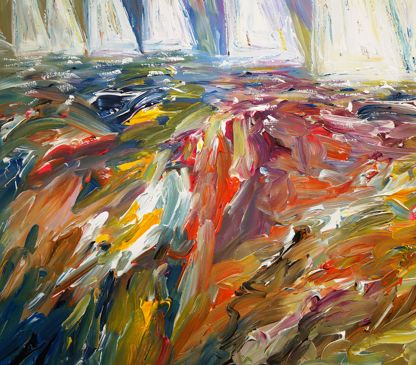 regatta painting - large abstract painting art for sale