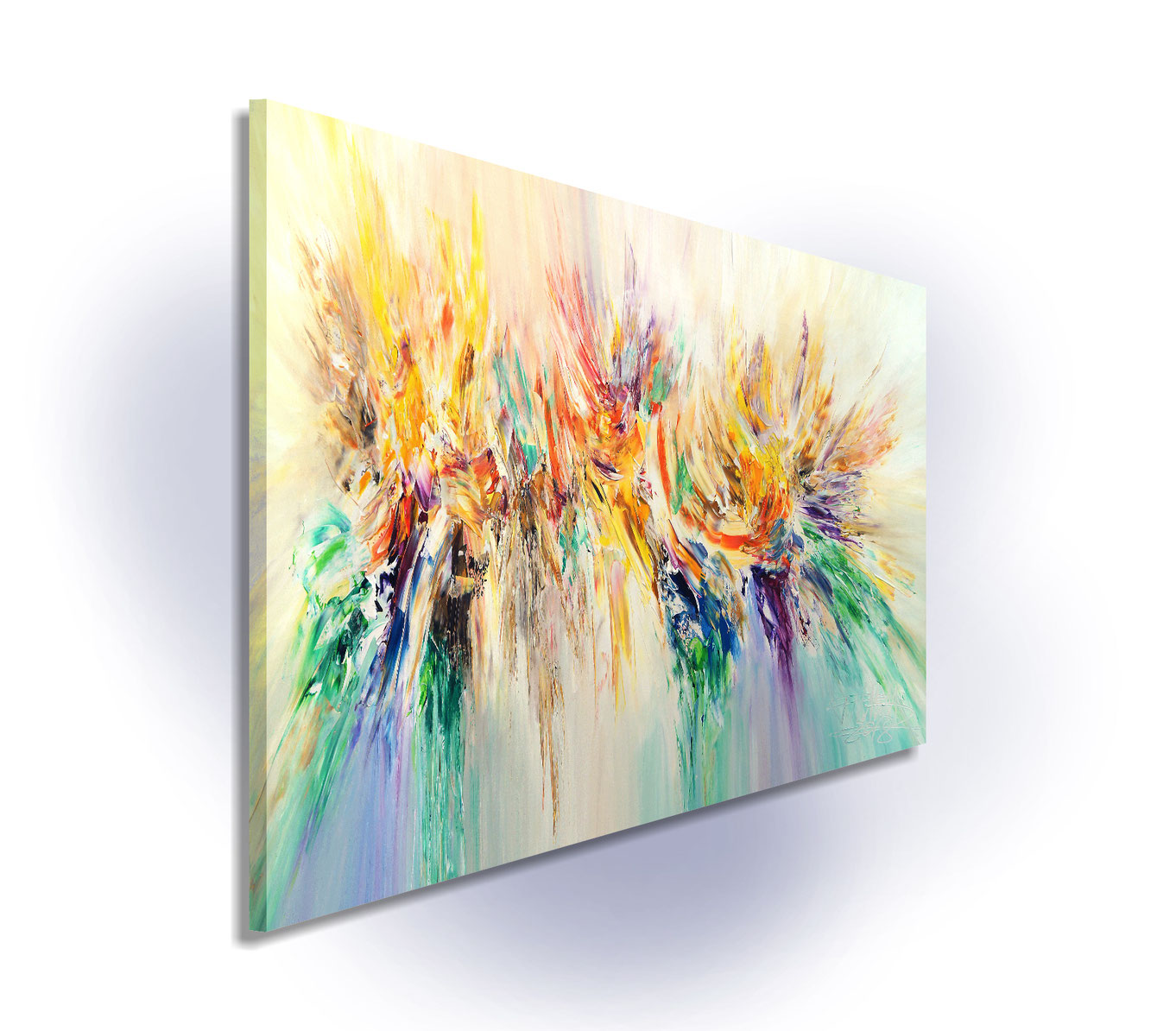 Expressionist painting - large abstract painting art for sale