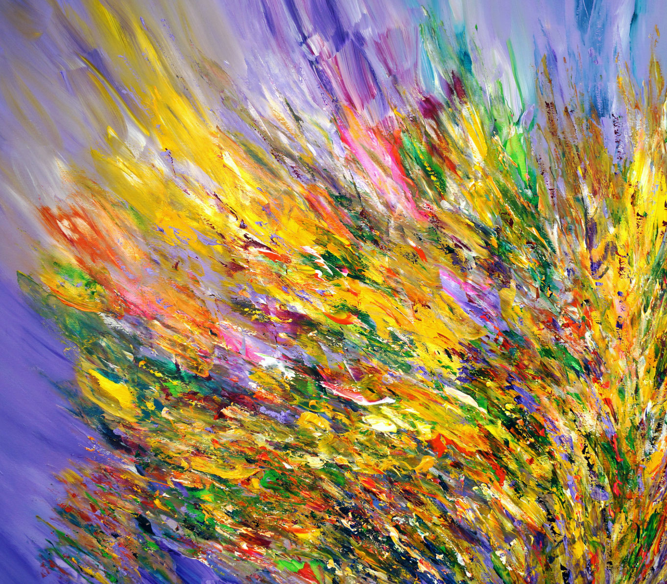 Vibrant artwork - large abstract painting art for sale