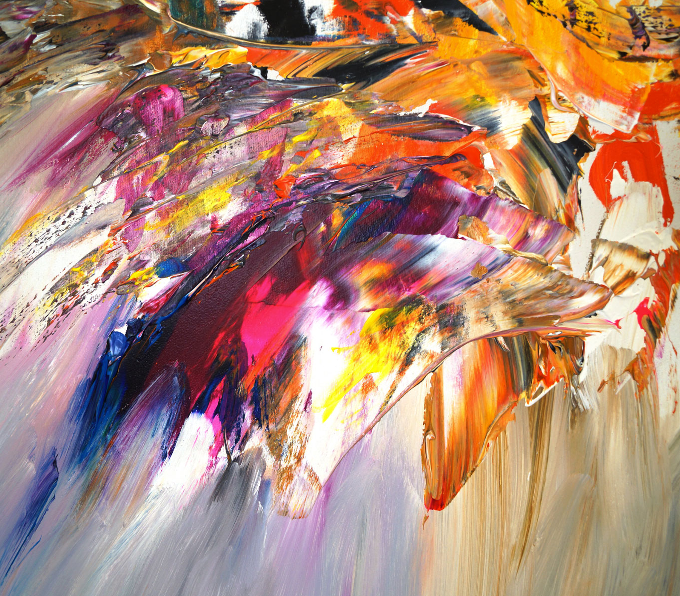 Awesome Wonderworld L 3 - large abstract painting art for sale