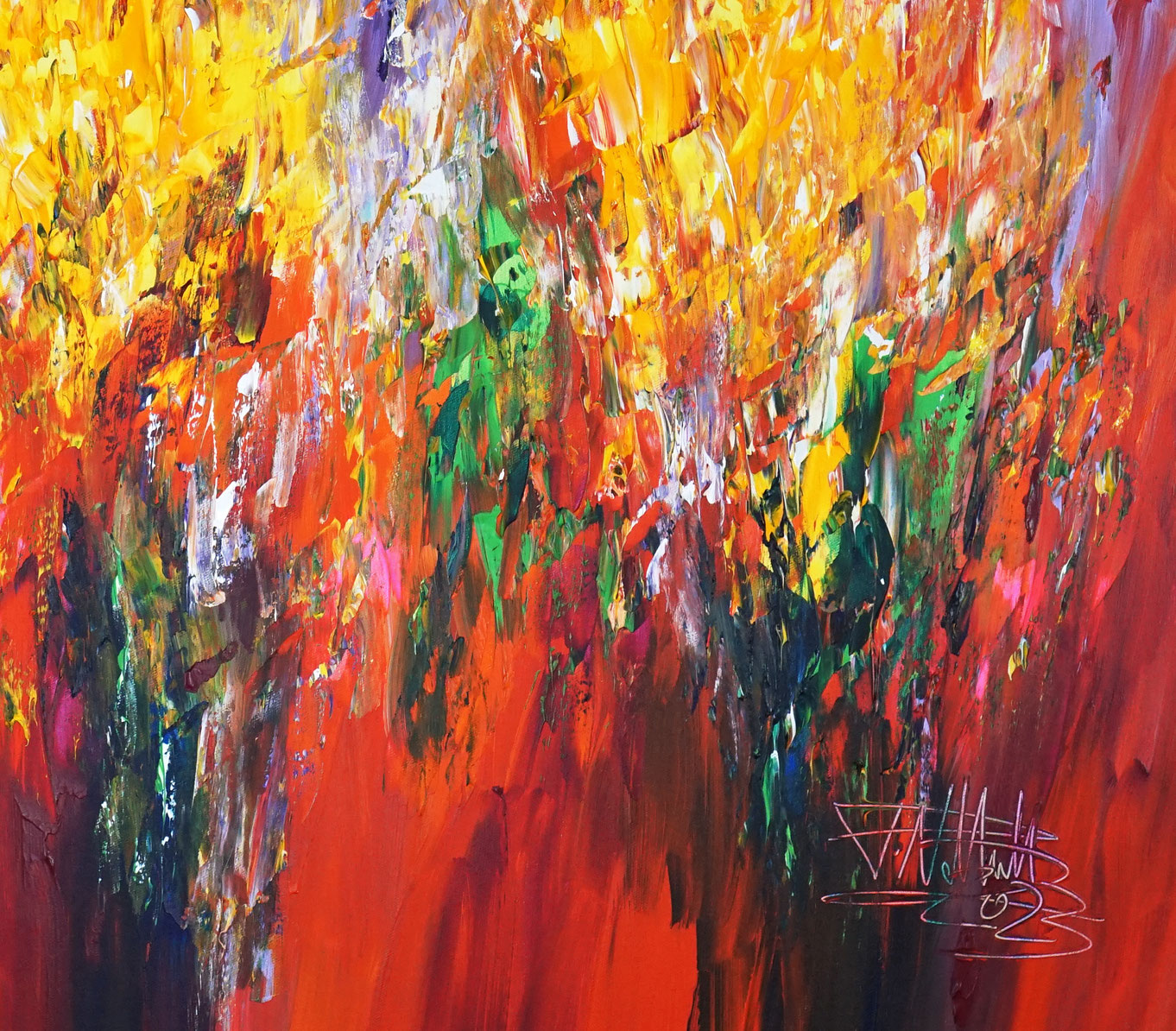 Vibrant abstract - large abstract painting art for sale