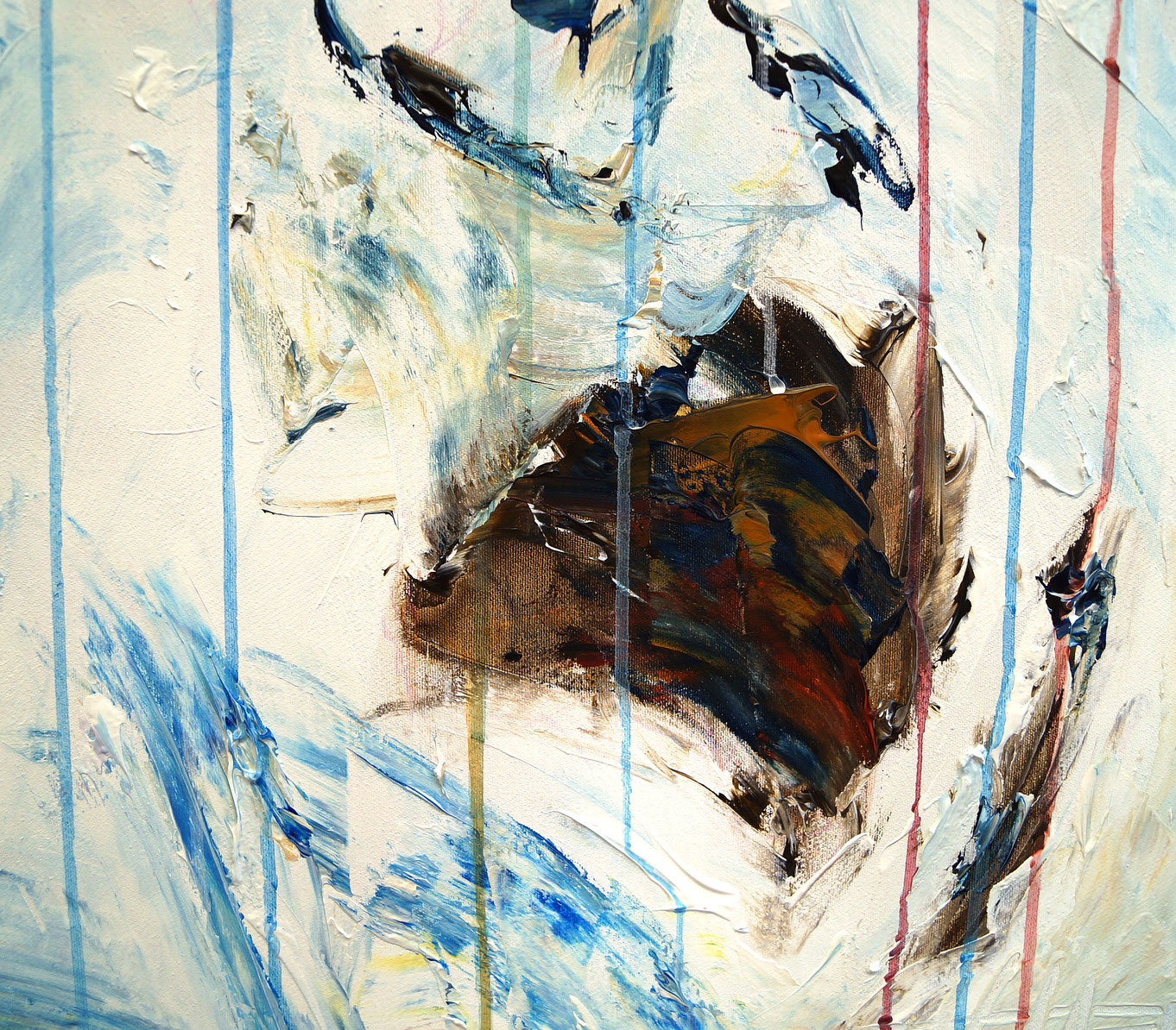 World Map artwork - large abstract painting art for sale