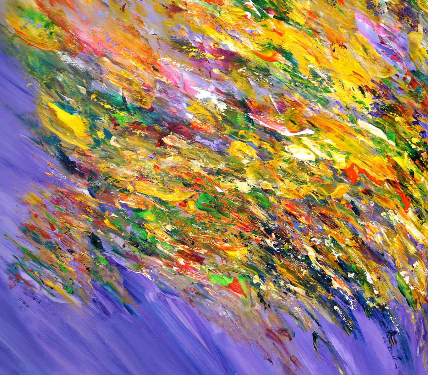 Vibrant artwork - large abstract painting art for sale