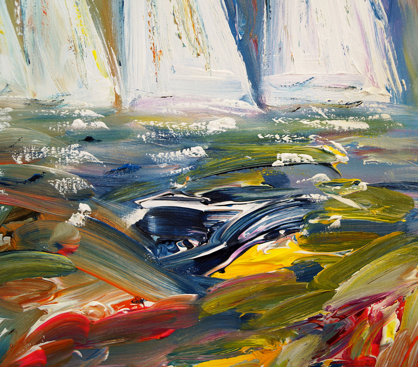 regatta painting - large abstract painting art for sale