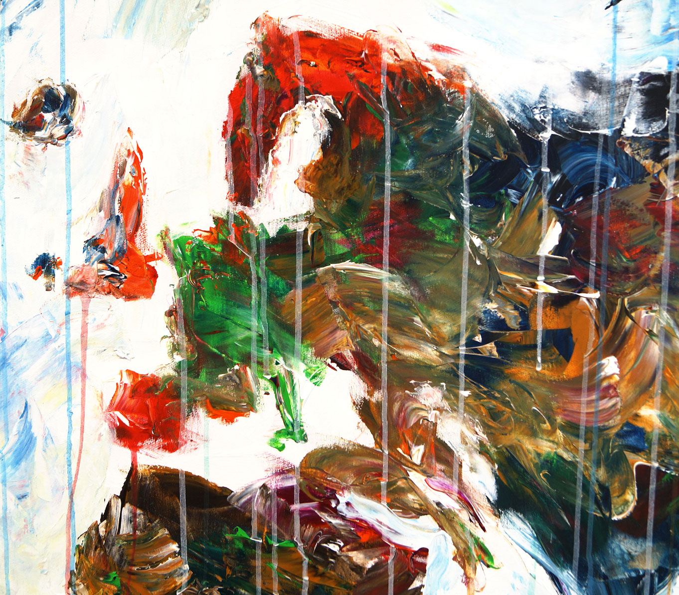 World Map artwork - large abstract painting art for sale