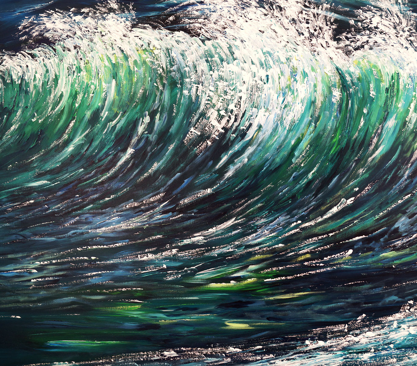Wave artwork - large abstract painting art for sale