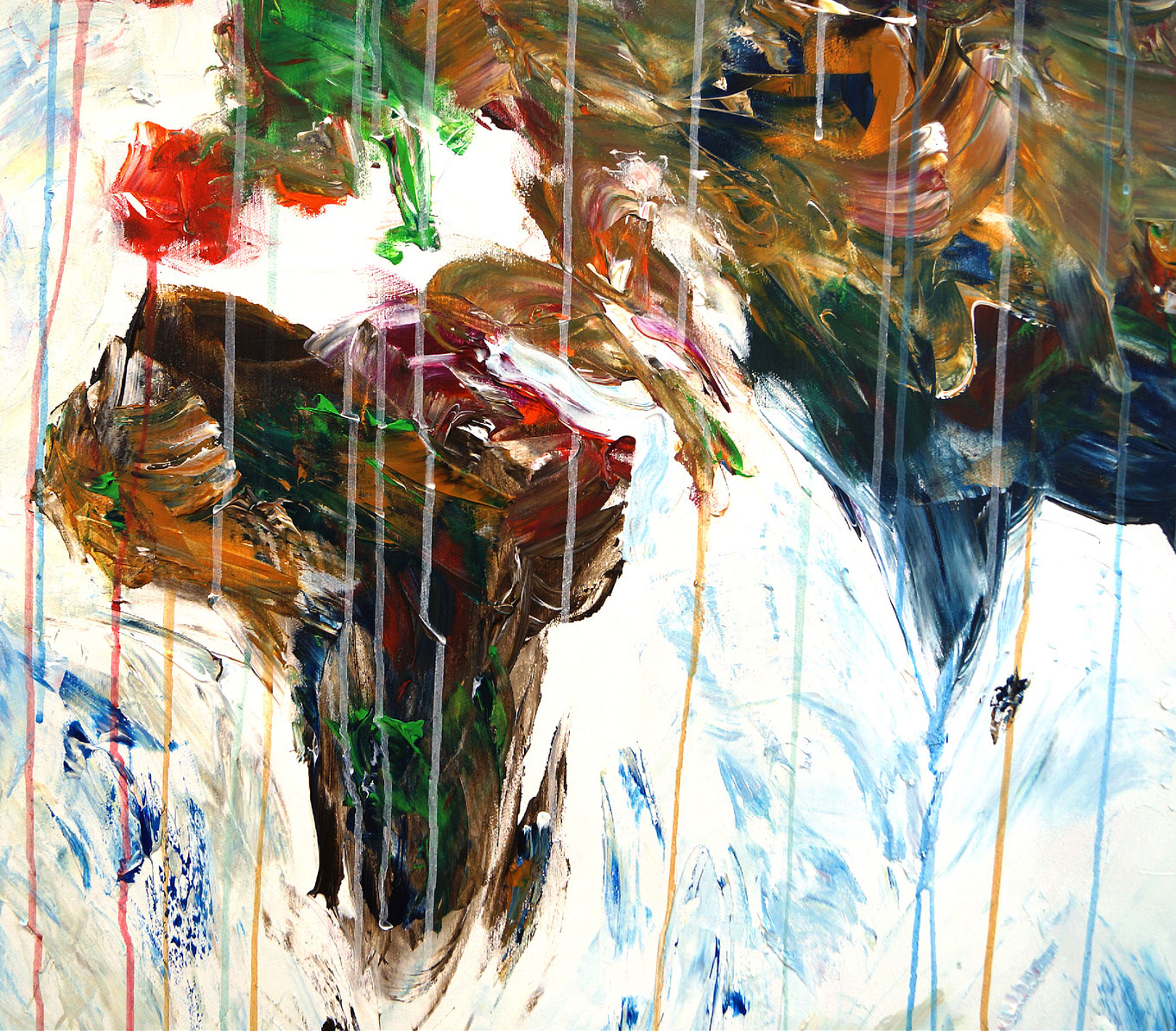 World Map artwork - large abstract painting art for sale