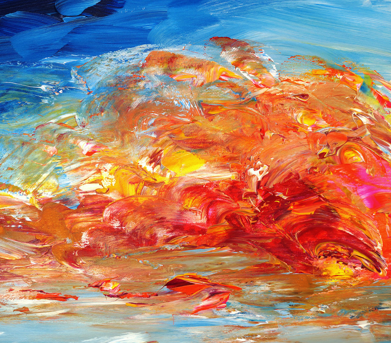 maritime artwork - large abstract painting art for sale