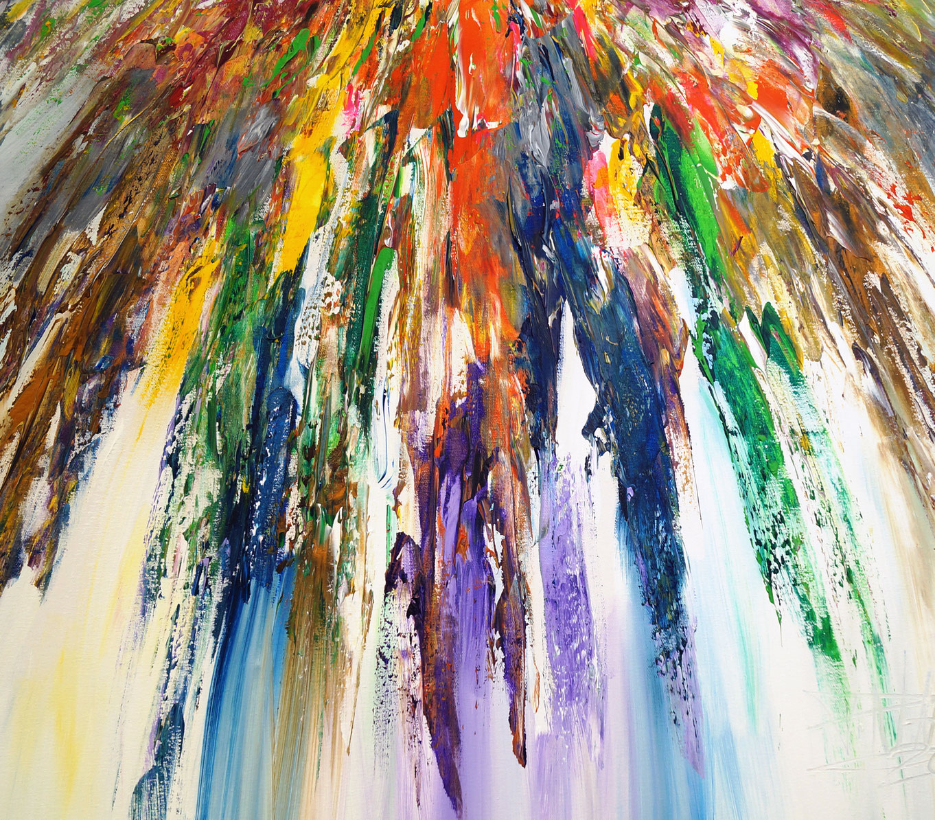 portrait format painting - large abstract painting art for sale