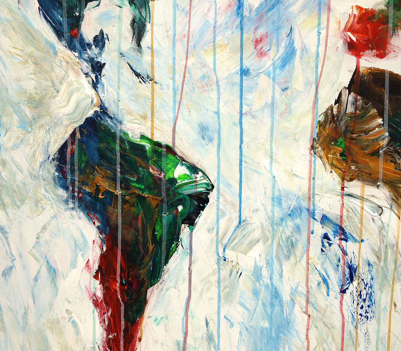 World Map artwork - large abstract painting art for sale