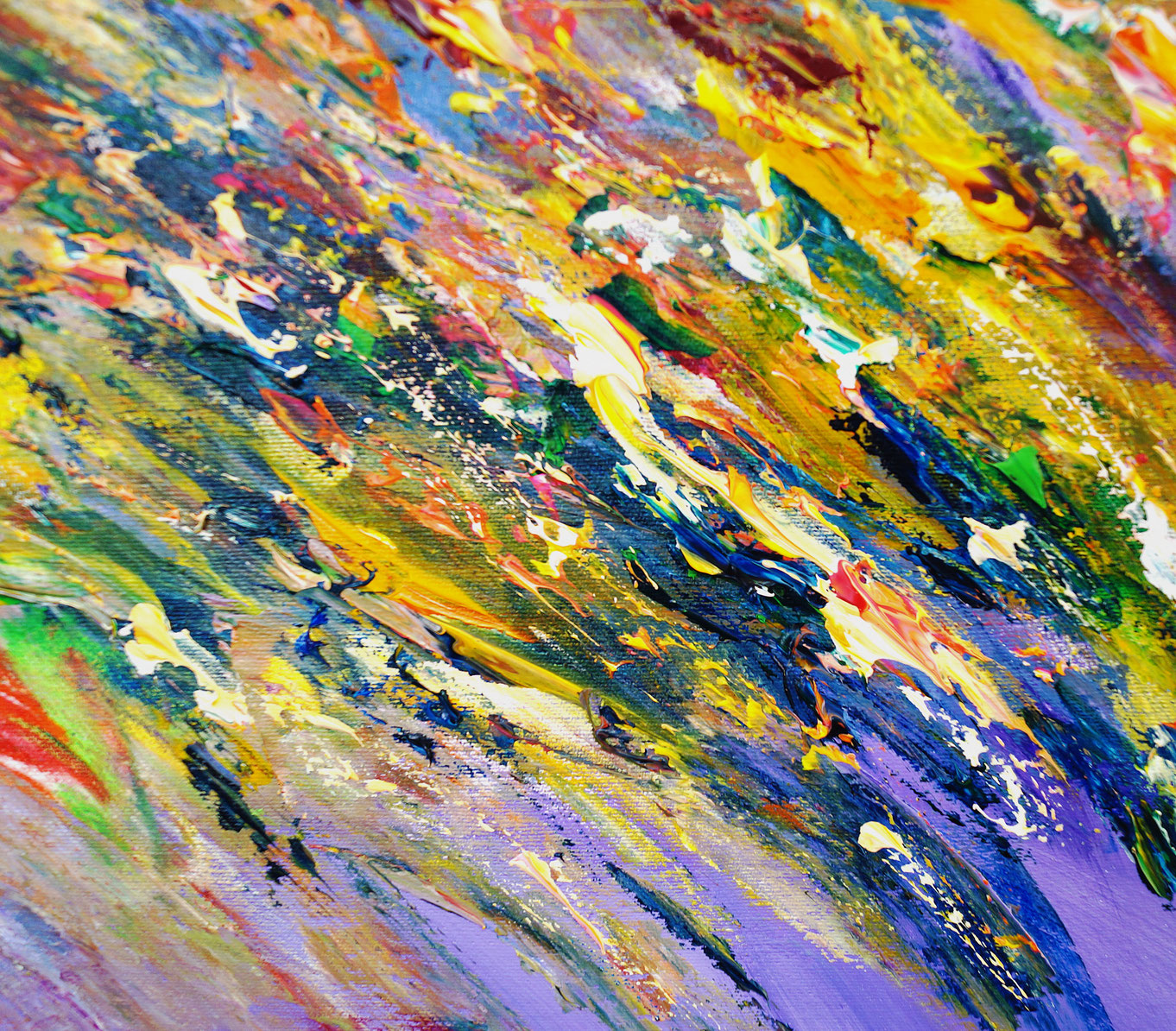 Vibrant artwork - large abstract painting art for sale