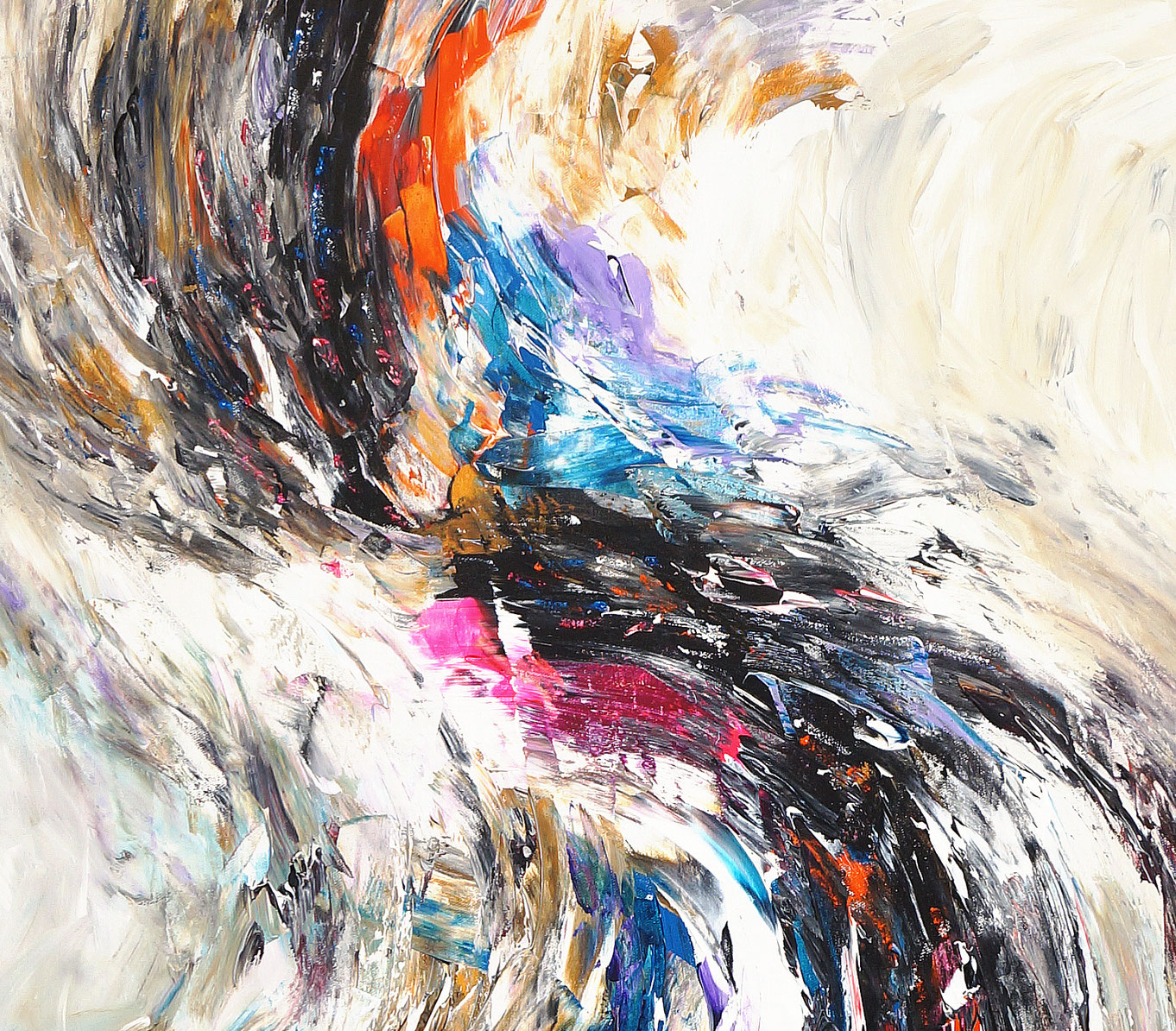 portrait format artwork - large abstract painting art for sale