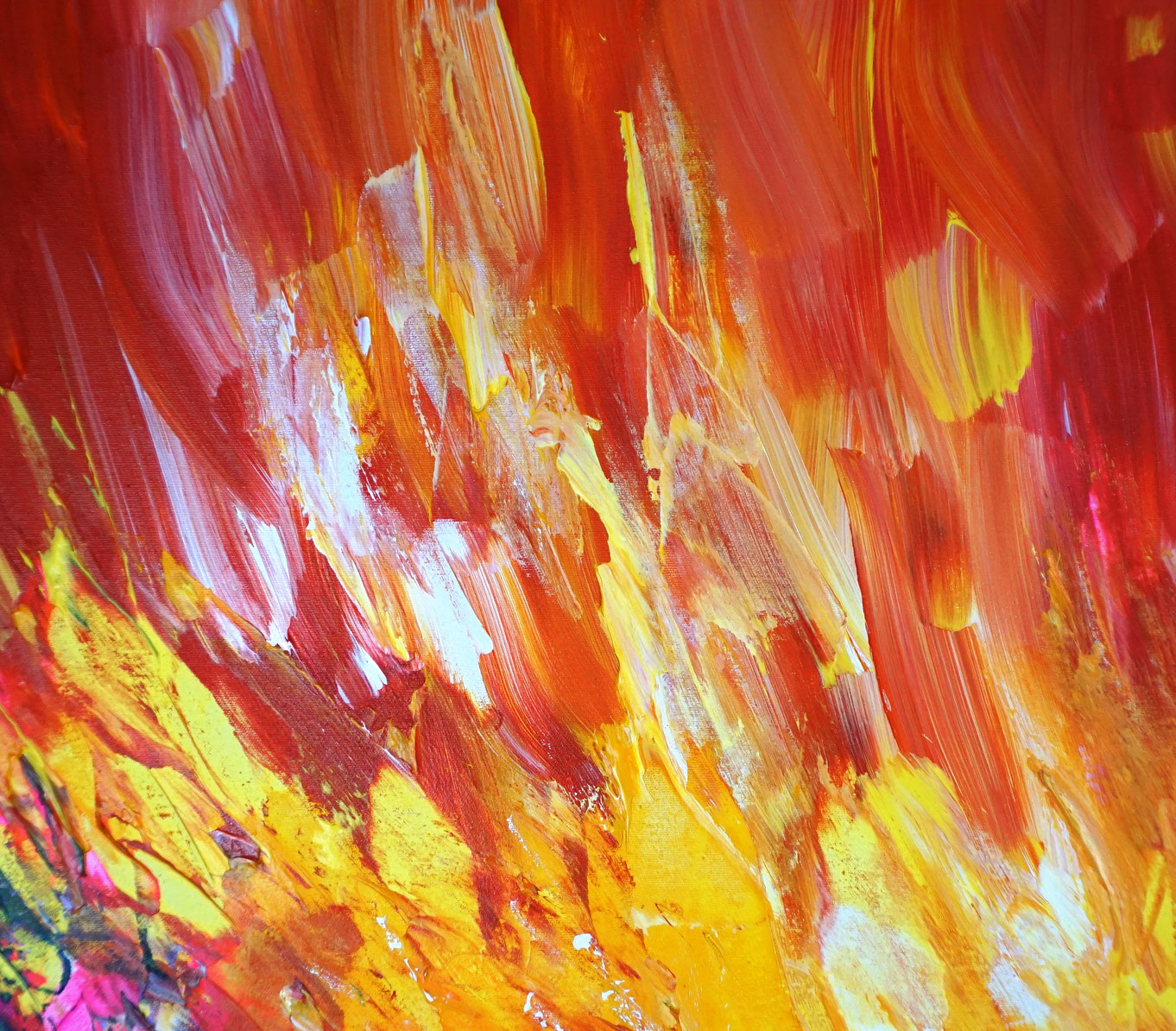 red artwork - large abstract painting art for sale