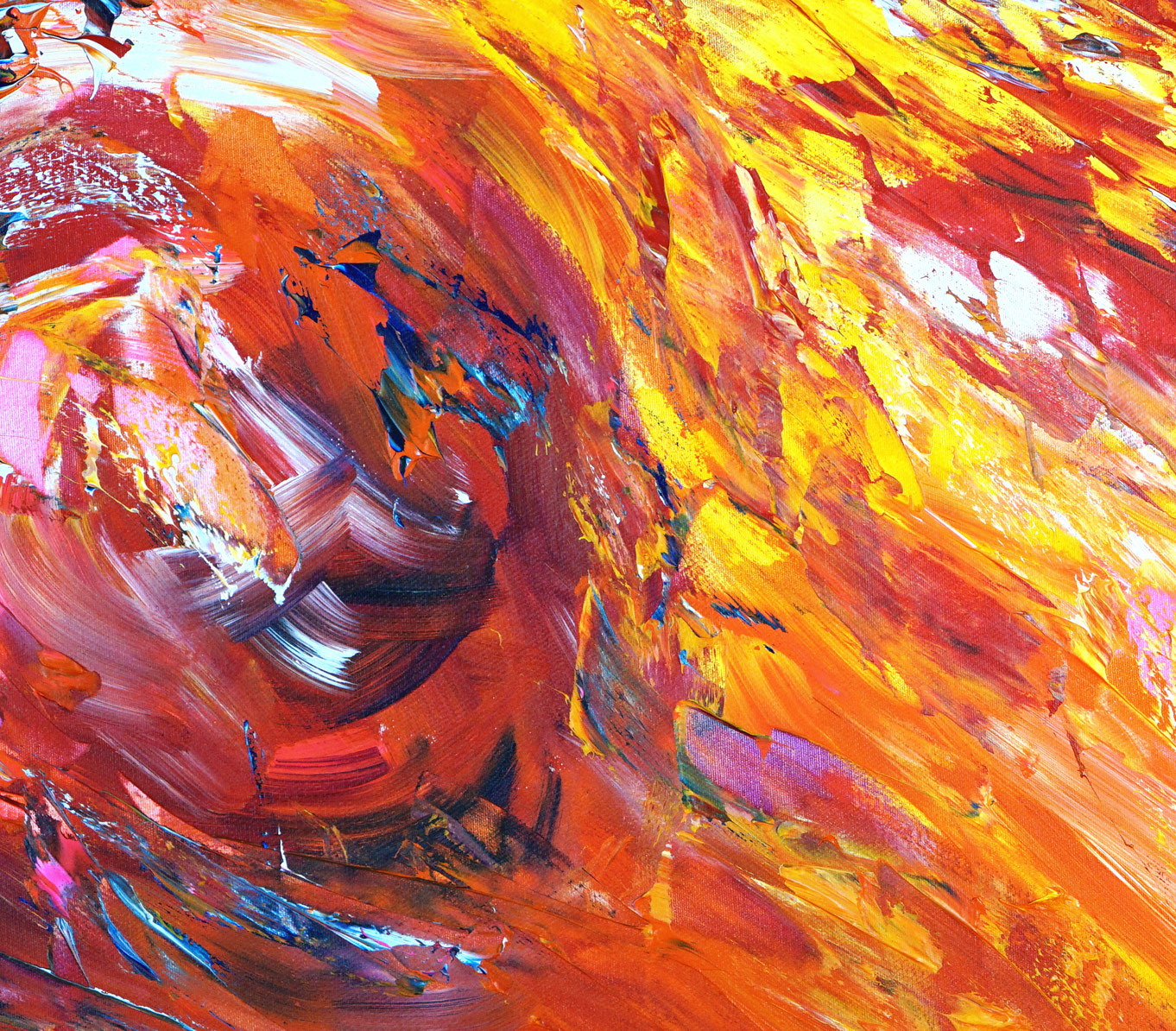 Red awesome artwork - large abstract painting art for sale