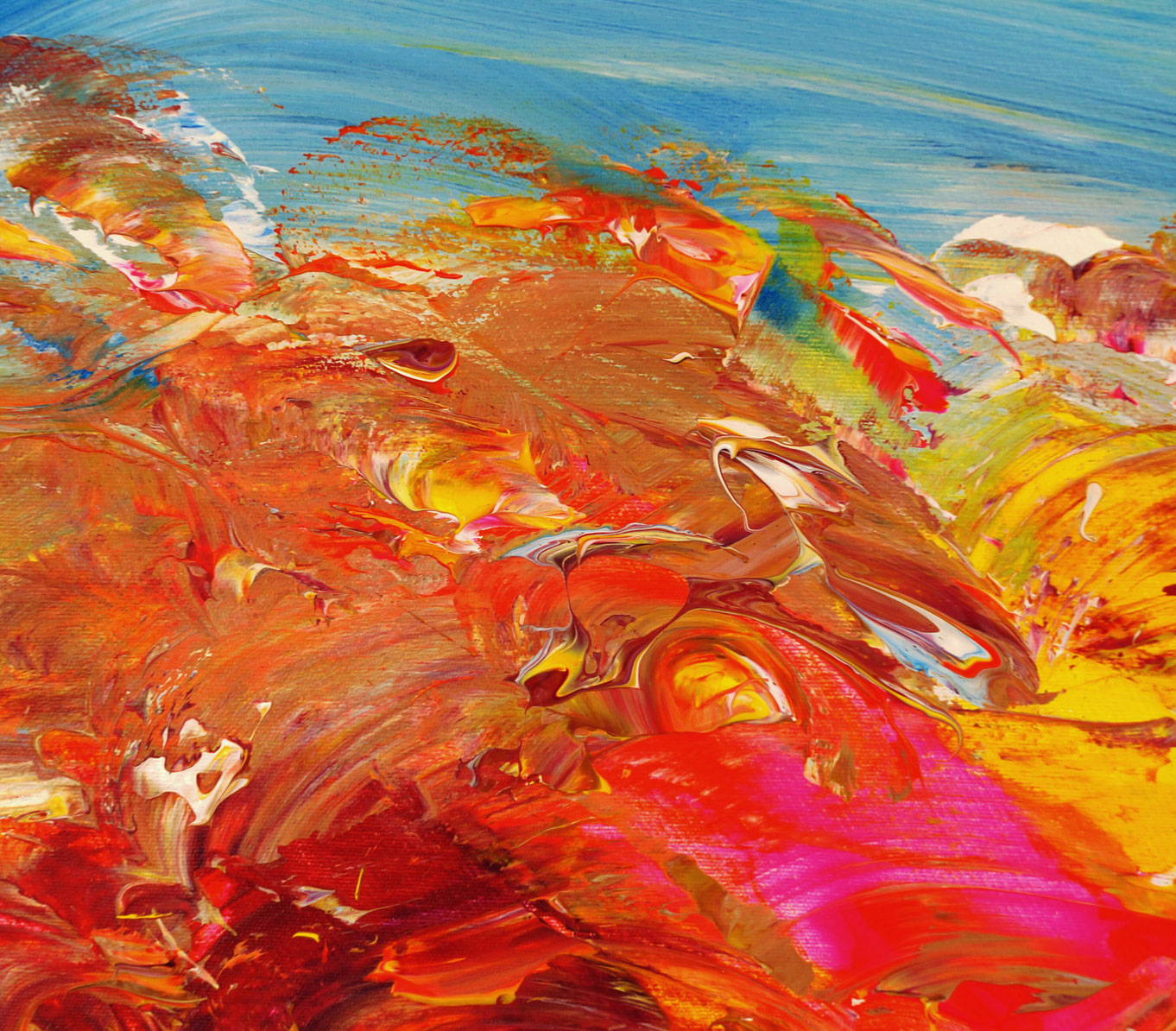 maritime artwork - large abstract painting art for sale