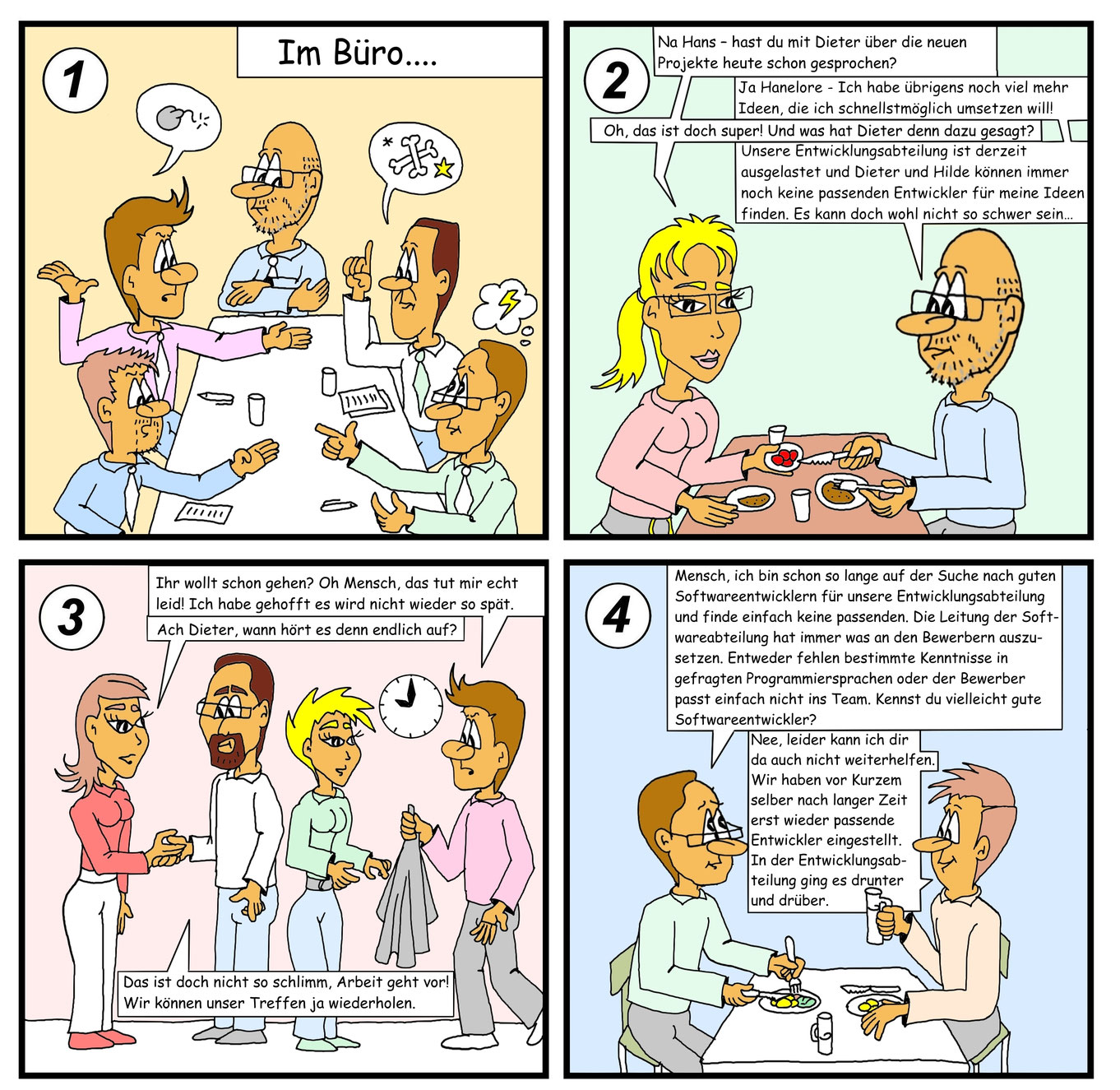 Comic zeichnen lassen, Auftragsarbeit für Softwareentwickler - Portrait ...