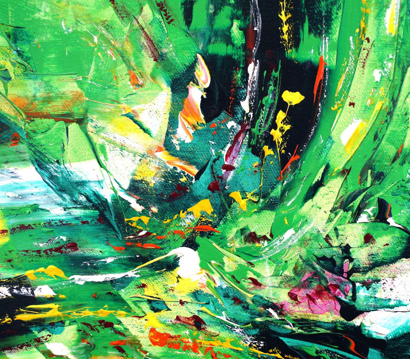 Grünes Kunstgemälde - grosse-abstrakte-gemaeldes Webseite!