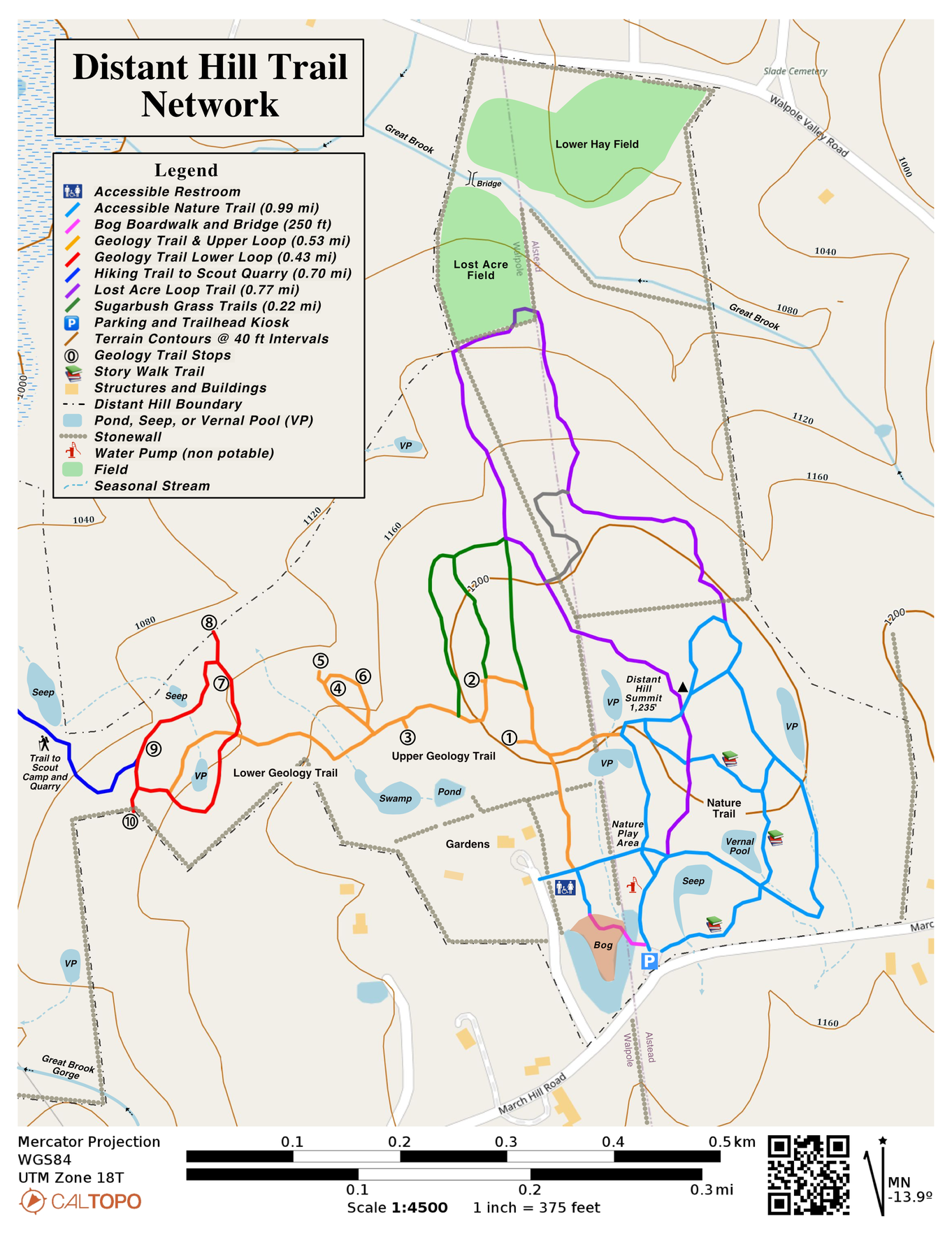 Distant Hill Trail Maps - Distant Hill Gardens and Nature Trail
