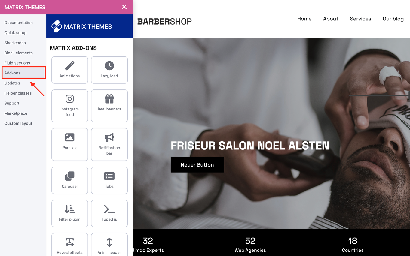 Matrix themes - Updates #11 - Official website - Jimdo