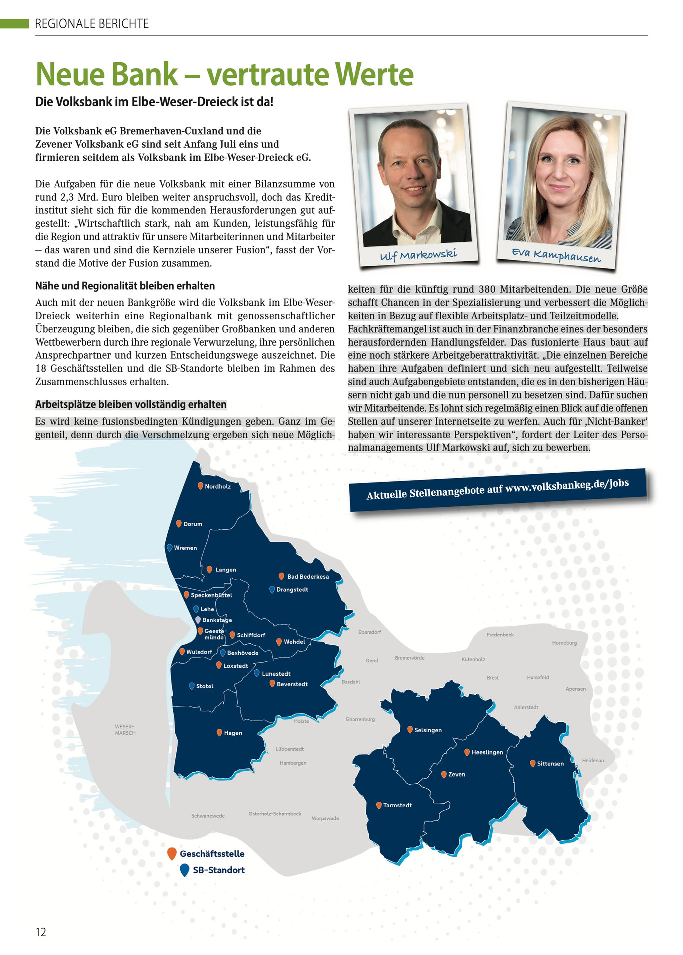 Die neue Volksbank im Elbe-Weser-Dreieck eG