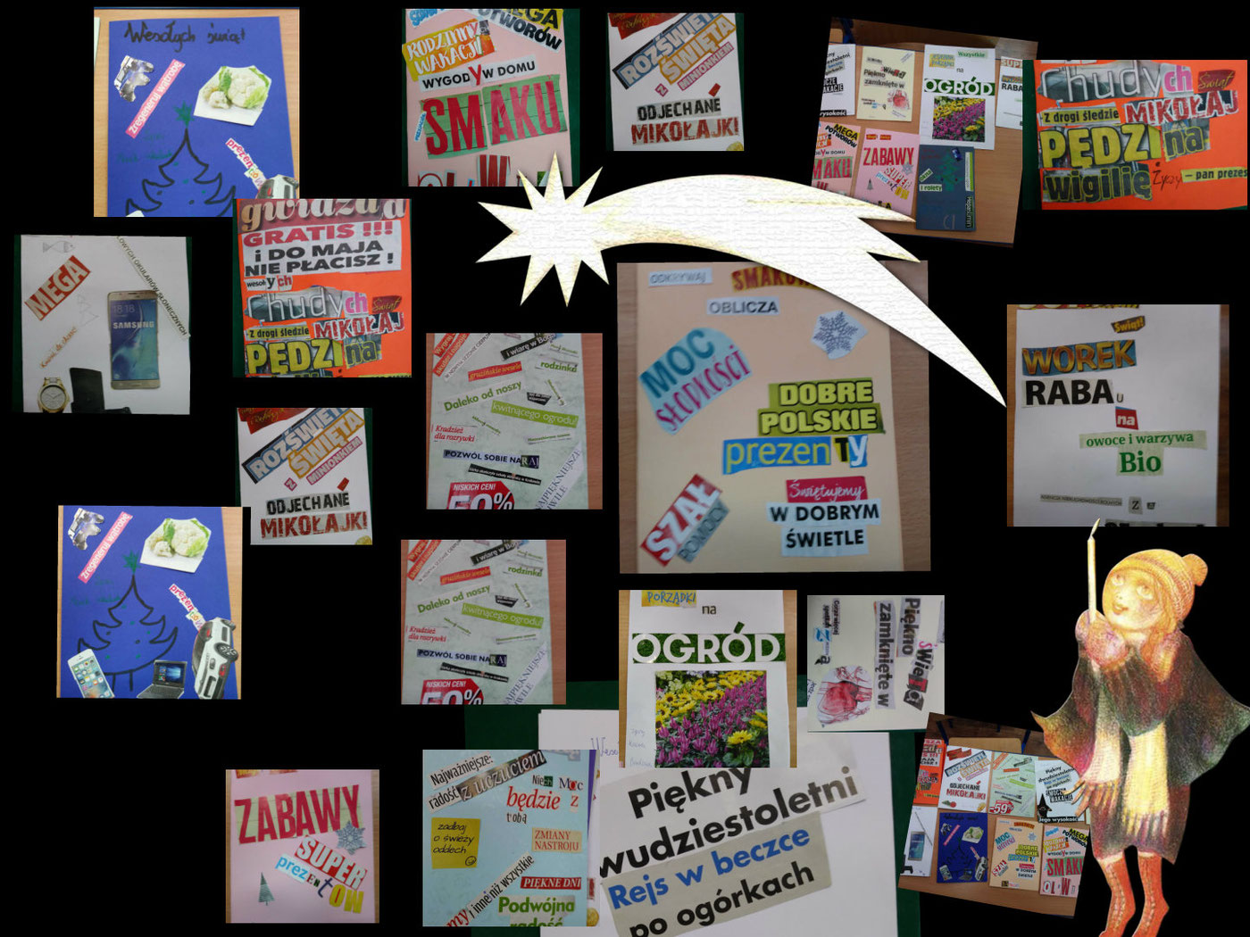 Świąteczne kartki - kreatywnie i z humorem - mojelekcje1