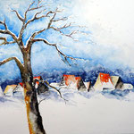 Winter-Aquarelle - http://atelier-brigitte.duerr.jimdo.com