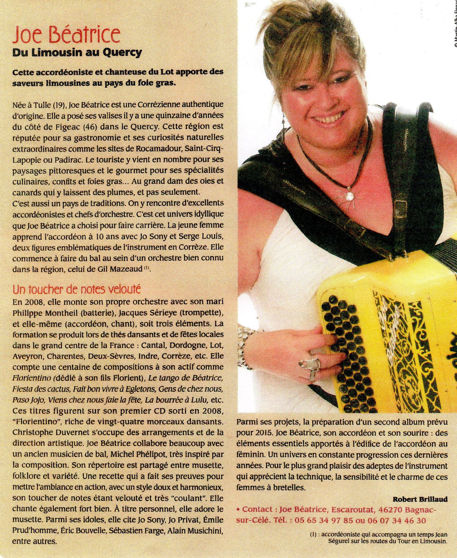 Orchestre Joe Béatrice - Site de l'orchestre Joe Béatrice