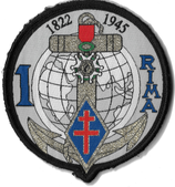 1er RIMa - écussons coins zippos des Troupes de Marine
