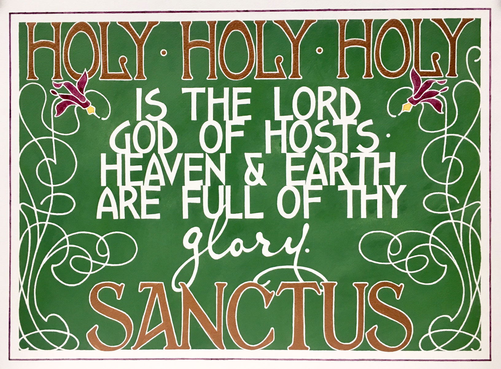 Sanctus | Holy Holy Holy - Hannah Holder - calligraphy, drawing ...
