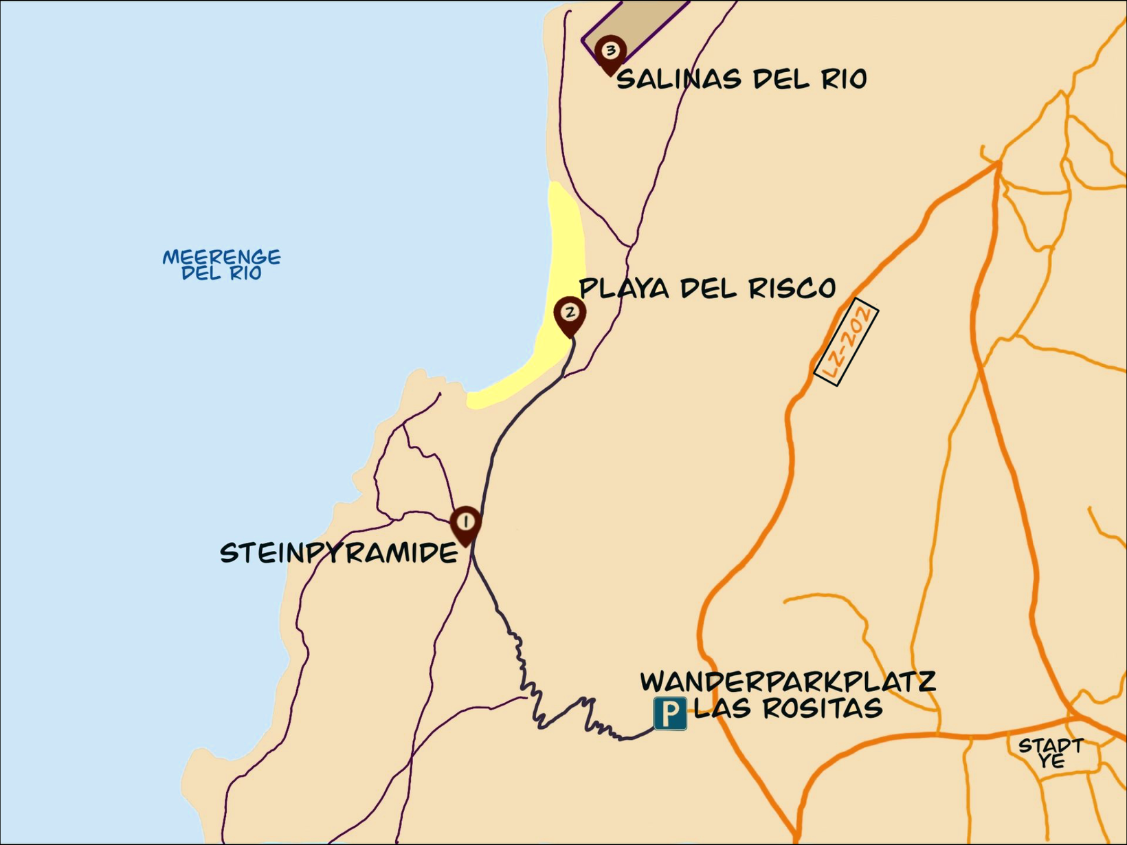 Wanderung Playa del Risco auf Lanzarote - X Tage Reiseblog