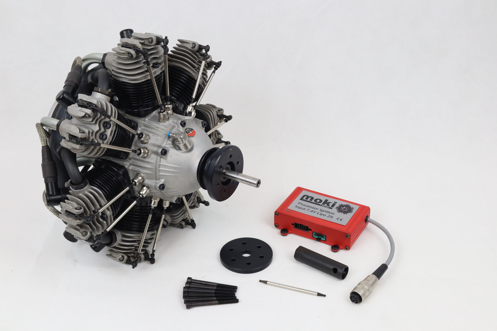 MOKI 250/7 DER 7-Zylinder Sternmotor - MOKI-Motoren