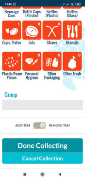 Durante la pulizia - Welcome on Reef Check Mediterranean Sea!