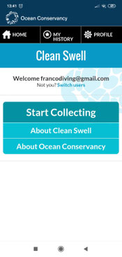 Durante la pulizia - Welcome on Reef Check Mediterranean Sea!