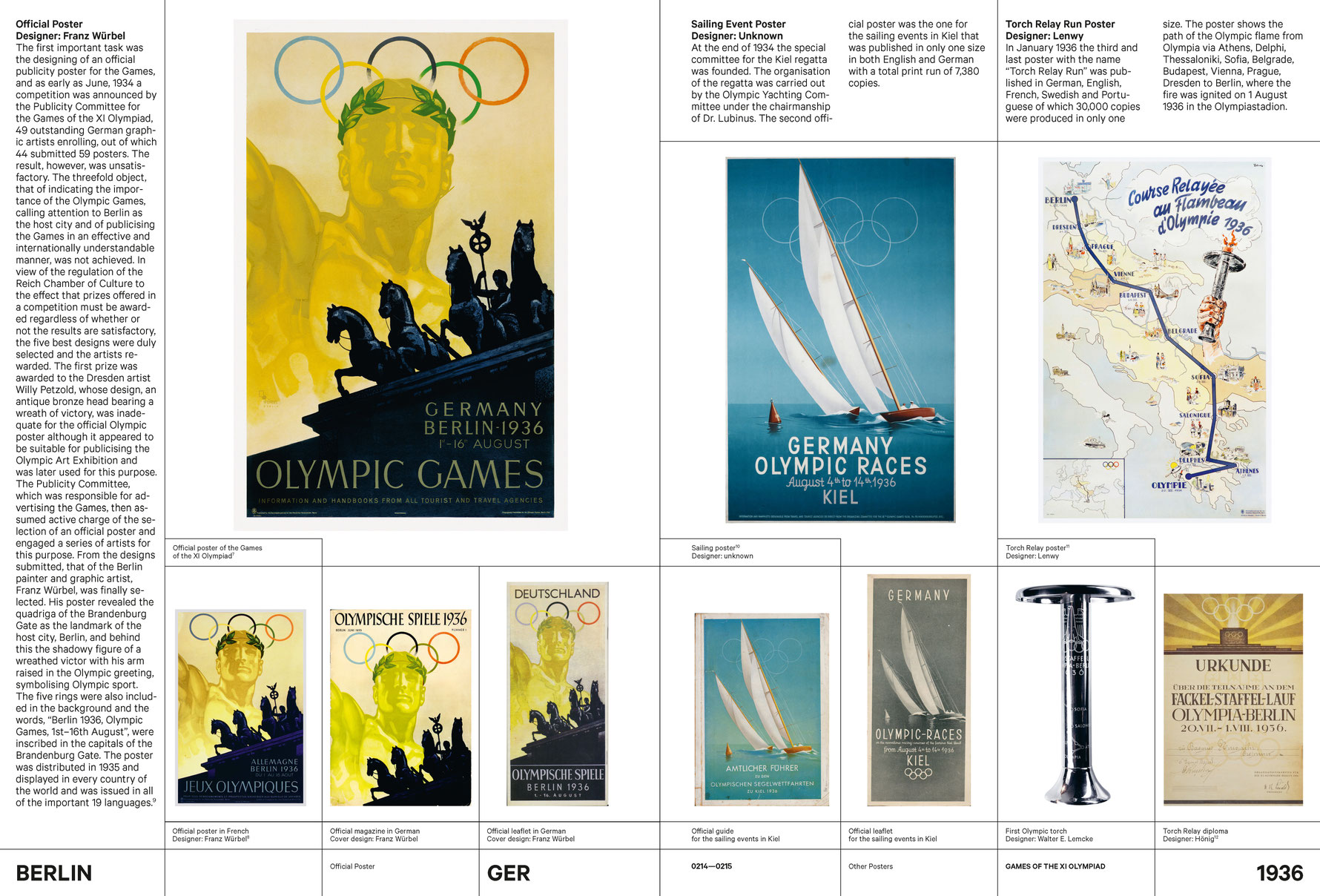 Berlin 1936 – Official Poster - theolympicdesign – Olympic Design Webseite!